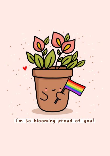 Proud - Cute coming out congratulations card - for LGBTQ | thortful
