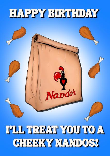 Funny Birthday Card - Cheeky Nandos | thortful