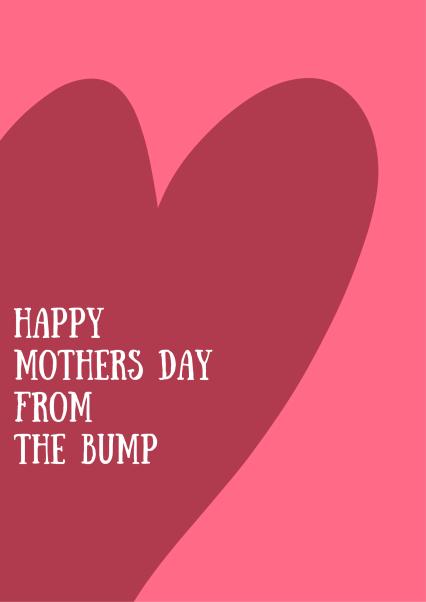 Mummy to be - Mother’s Day card from bump - soon to be Mother’s Day ...