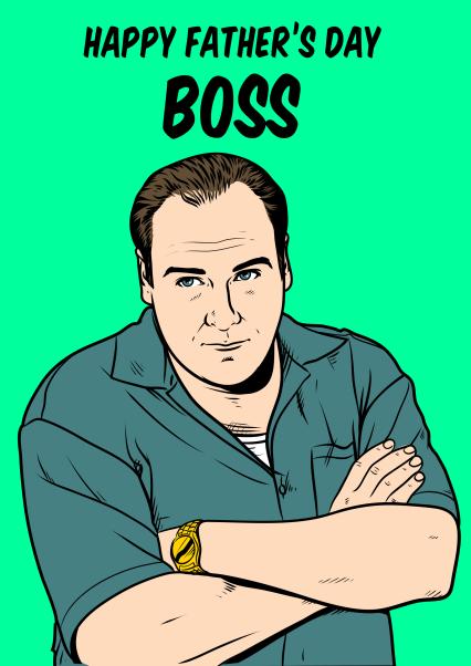 Father's Day card featuring Tony Soprano from the TV crime series, The ...