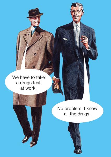 Funny New Job Card - Drug Test | thortful