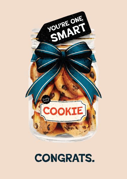 You're One Smart Cookie - Congrats - Driving Test - Exams - Graduation ...