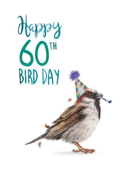Cute - 60th Birthday - Bird - Pun - Card | thortful