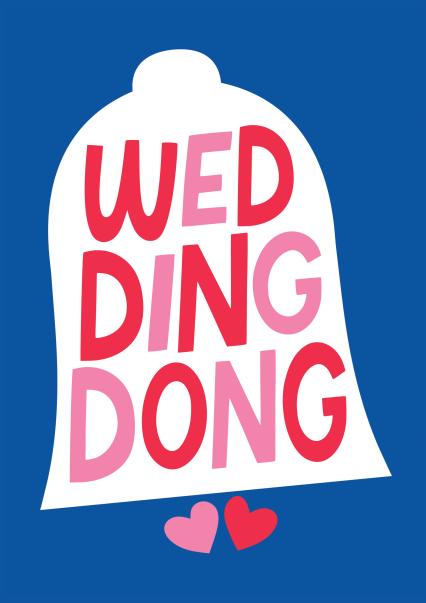 Cute Wedding Card - Ding Dong - Wedding Bells | thortful