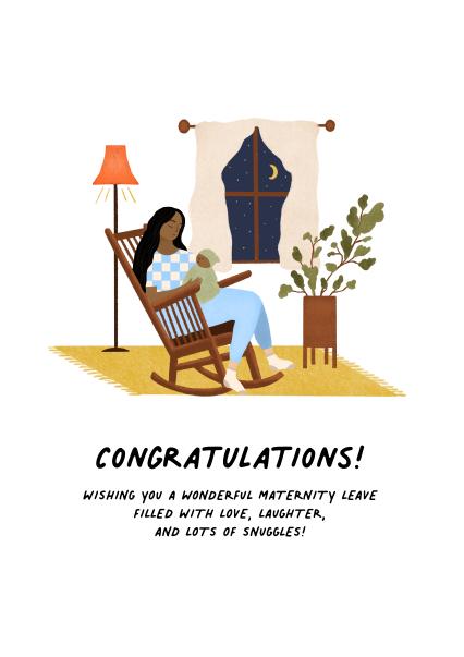 Cute Happy Maternity Leave Card - Congratulations | thortful