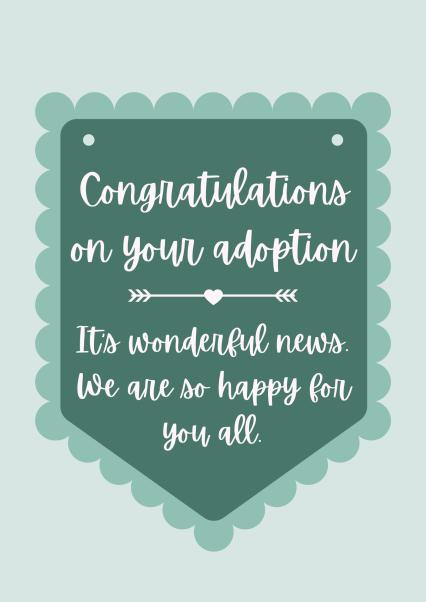 Cute Congratulations Card - Adoption - Supportive Sentiment | thortful