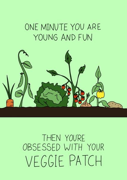 Funny veggie patch birthday card - Veggie Patch/Gardening | thortful