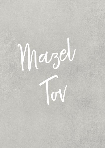 Classic Faith Card - Mazel Tov - Jewish | thortful