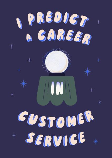 Funny Graduation Card - Crystal Ball - Predict a Career in Customer ...