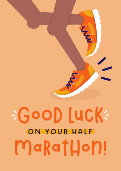 Good Luck Half Marathon Card - First Half Marathon | thortful