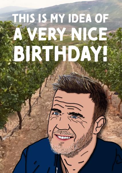 Funny Birthday Card - Gary Barlow TikTok - Very Nice Day Out | thortful