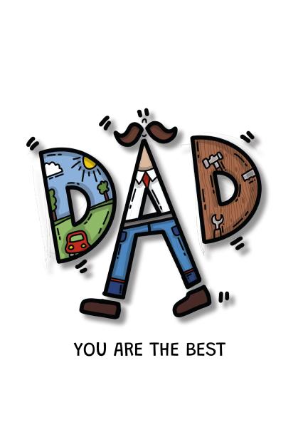 dad doodle design | thortful