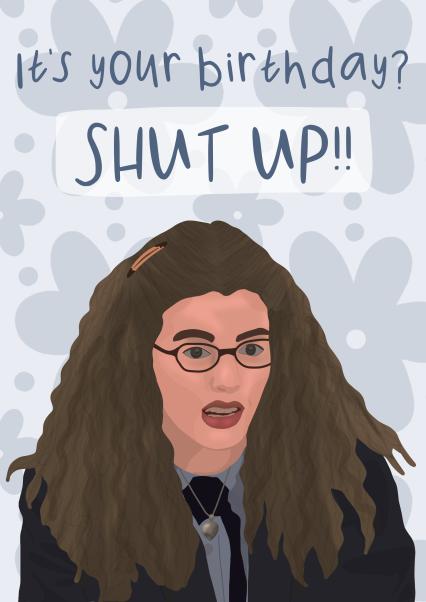 Funny princess diaries inspired birthday card | thortful