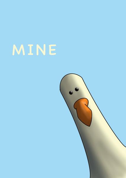 Disney inspired mine card from finding nemo - bird - mine | thortful