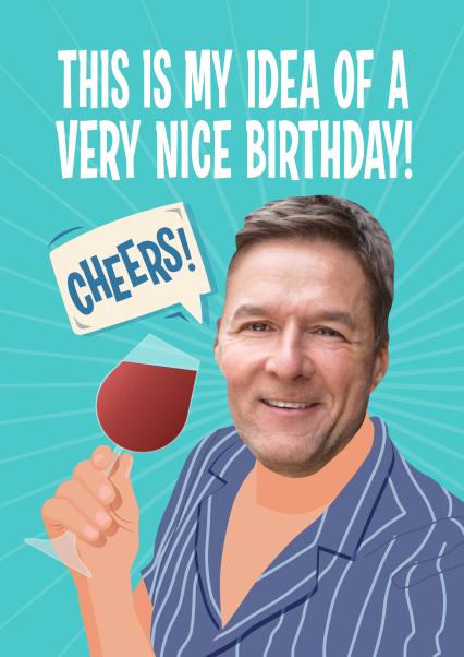 Funny Birthday Photo Card - Gary Barlow - Nice Day Out | thortful