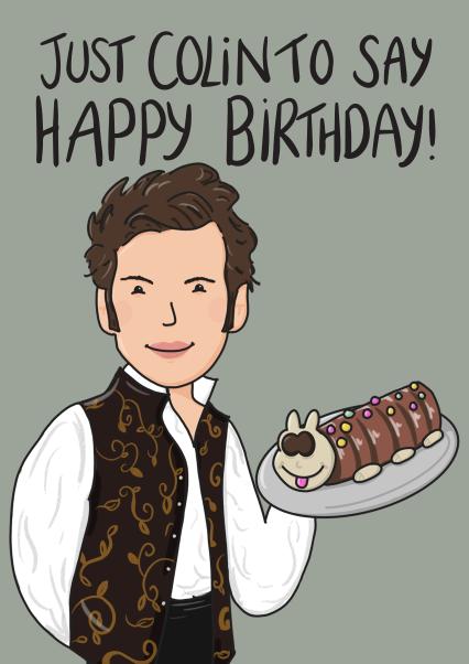 Funny Birthday Card - Bridgerton - Colin Bridgerton v Colin Caterpillar ...