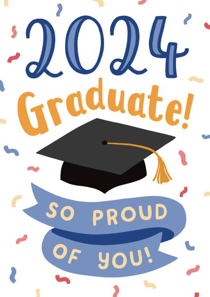Cute Graduation Card - 2024 Graduate! So Proud Of You! | thortful