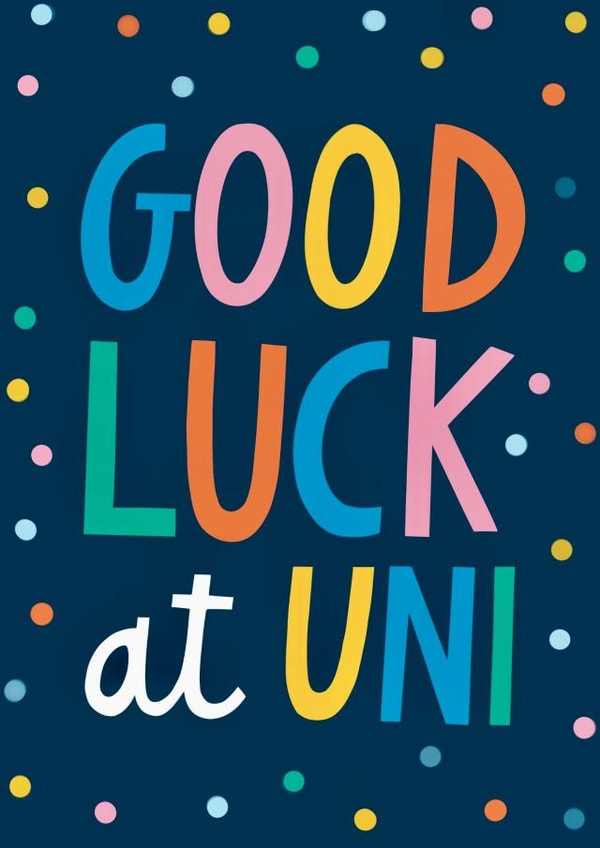 Classic Good Luck Card - Going To Uni | thortful
