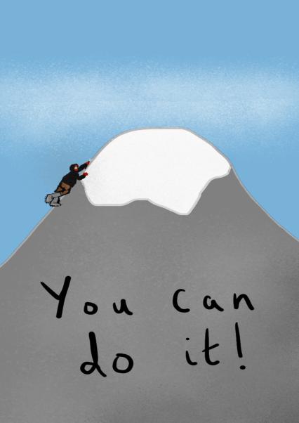 Cute Good Luck Card - Encouraging - You Can Do It | thortful