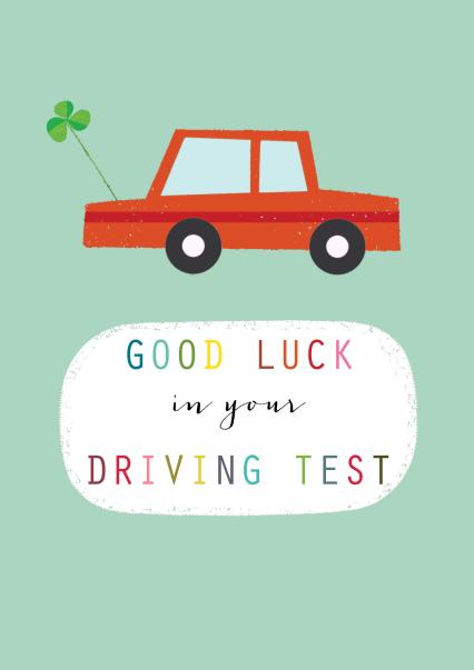 Classic Good Luck Card - Good Luck In Your Driving Test - Car | thortful