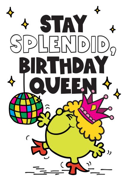 Fun Birthday Card - Little Miss Splendid - Mr. Men - Stay Splendid ...