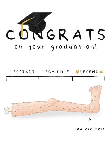 Funny Graduation Card - Legend - Degree Congratulations | thortful