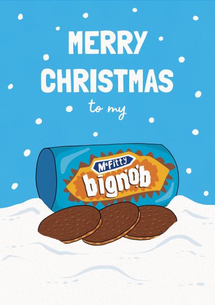 Rude Christmas Card Big Nob Card for Him Perfect for Husband Boyfriend card from Running with Scissors