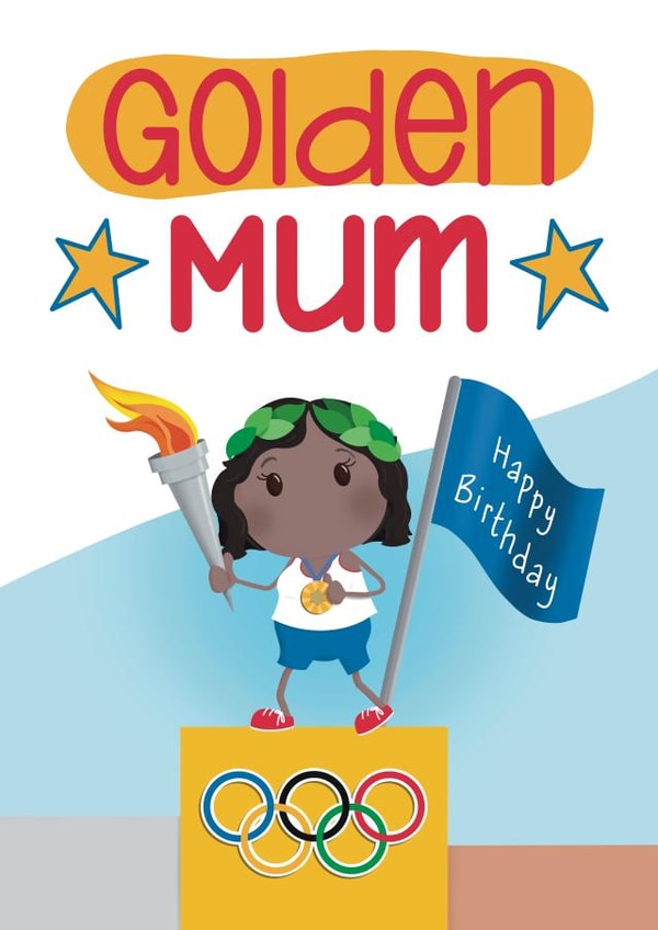 Funny Birthday Card - Mum - Gold Medal Winning Mum | thortful