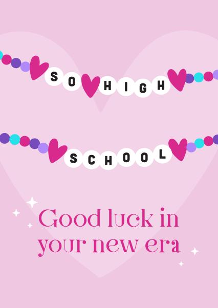 Cute Starting High School Card - For Her - Taylor Swift | thortful