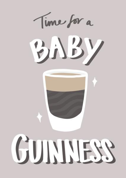 Cute Birthday Card - Baby Guinness Shots | thortful