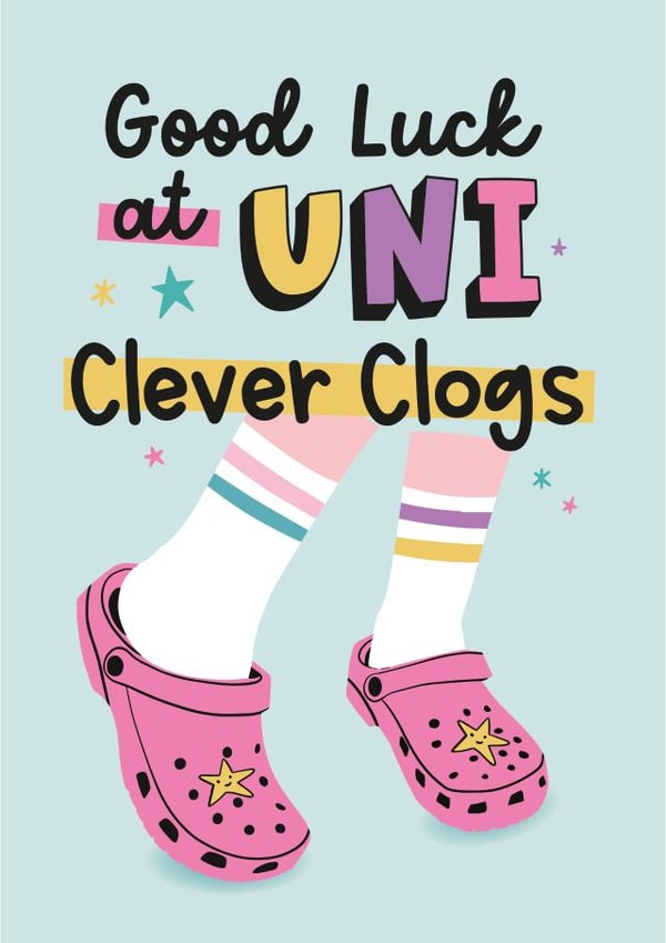 Good Luck Card - Clever Clogs | thortful