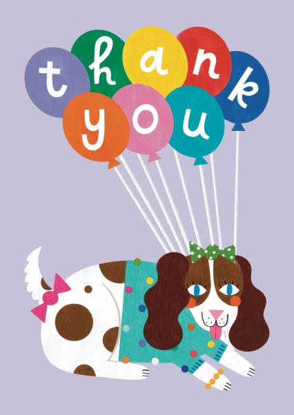 Cute Dog Themed Thank You Card - Spaniel | thortful