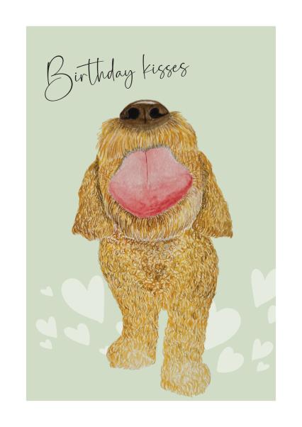 Cute Birthday Card - Cockapoo - Kisses | thortful