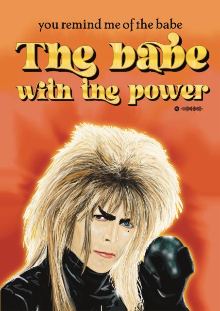 Funny Birthday Card - David Bowie The Labyrinth - You Remind Me Of The ...