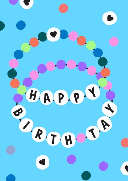 Cute Birthday Card - Taylor Swift - Friendship Bracelet | thortful