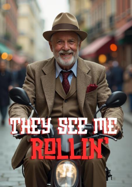 Funny Personalised Face Swap Birthday Card for Him – Mobility Scooter ...