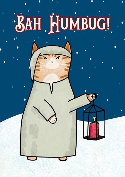Funny Christmas Card - Grumpy Cat - Bah Humbug! | thortful