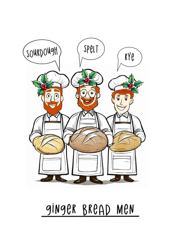 Funny Christmas Card - Festive Ginger Bread Men! - Pun | thortful