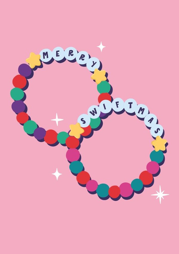 Colourful Friendship Bracelet Swiftie Card | thortful