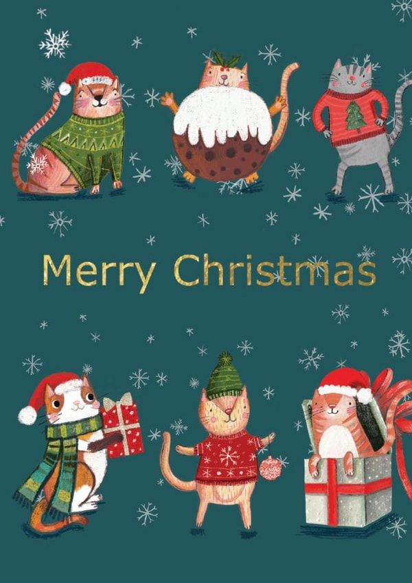 Cute festive cats | thortful