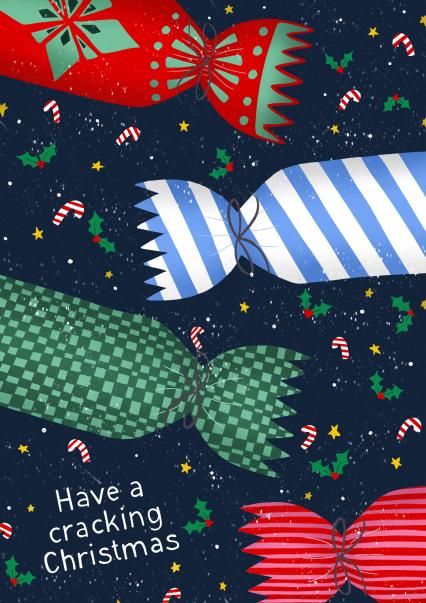 Cute card for friends & family - Christmas Crackers - Have a cracking ...