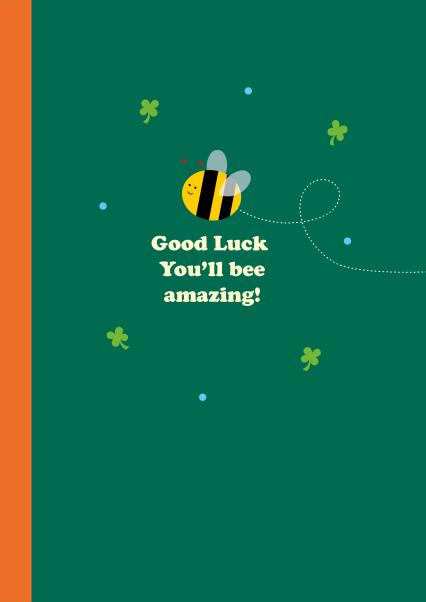 Cute Good Luck Card - Bumble Bee | thortful