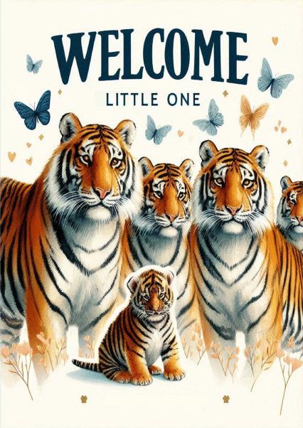 Welcome Little Tiger Cub | thortful