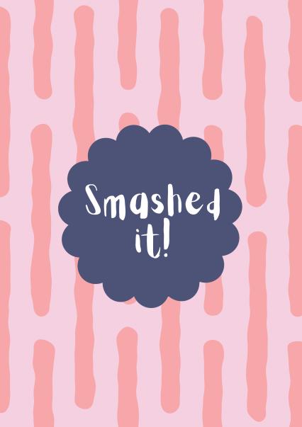 Classic Congratulations Card - Smashed It - Illustration | thortful