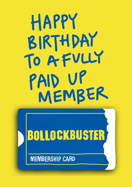 Funny Birthday Card - Blockbuster Video | thortful