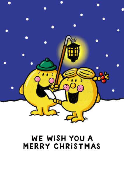 Cute Christmas Card - Mr. Happy - Little Miss Sunshine | thortful