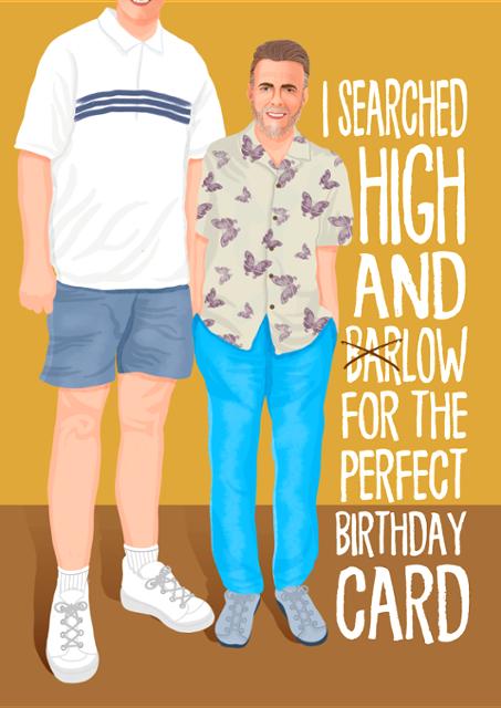 Funny Birthday Card - Trending - Viral - Gary Barlow's Very Tall Son ...