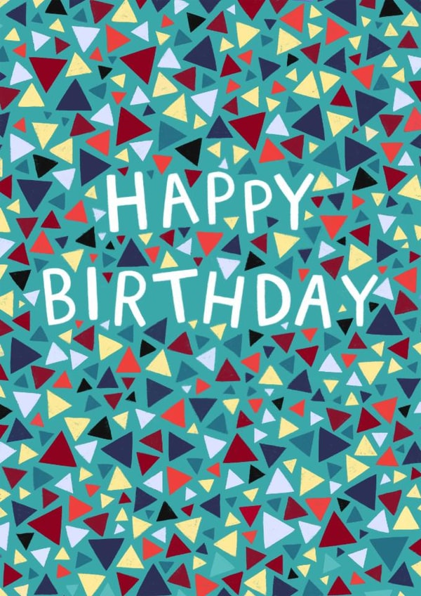 Classic Birthday Card - Geometric Pattern - For Him | thortful