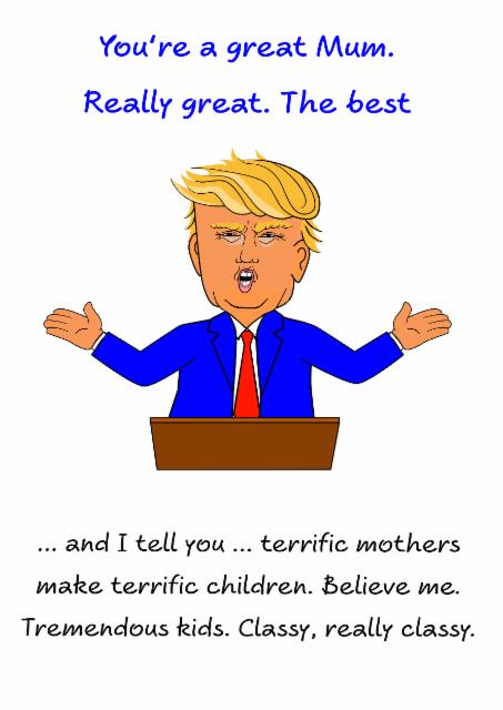 Funny Mothers Day Card For Maga Mums Donald Trump Thortful