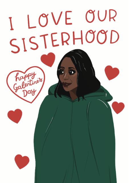 Cute Galentine's Day Card - Sisterhood - Minah - The Traitors | thortful
